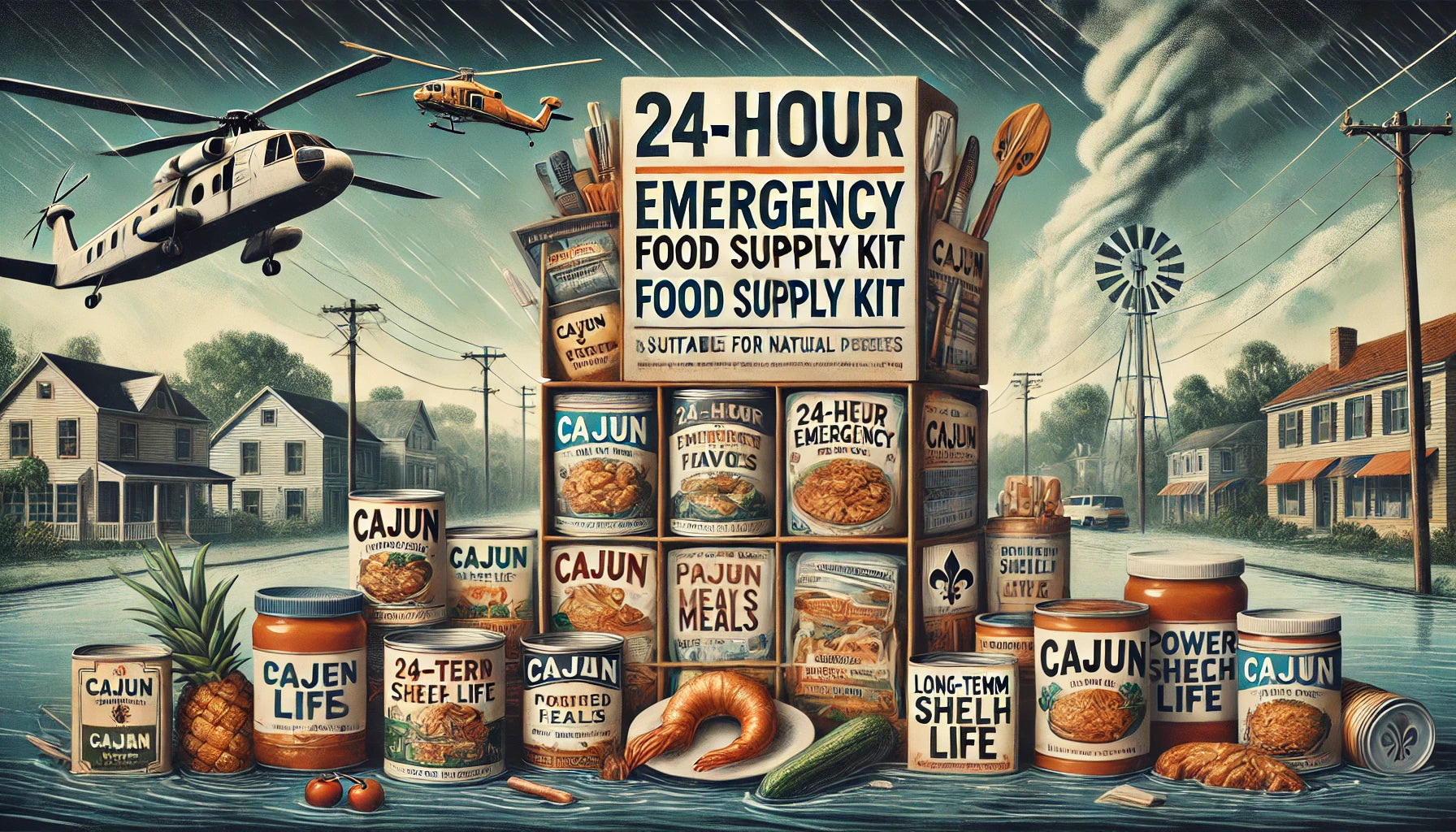 Ultimate Cajun Flavor 24hr Emergency Supply | Aftershock Preparedness