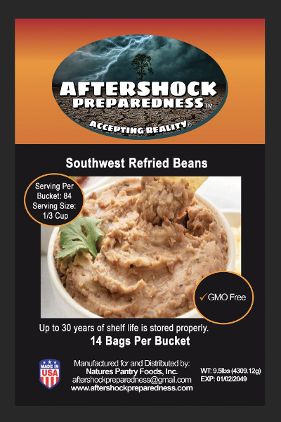 Southwest Refried Bean Bucket ( 14 bags)