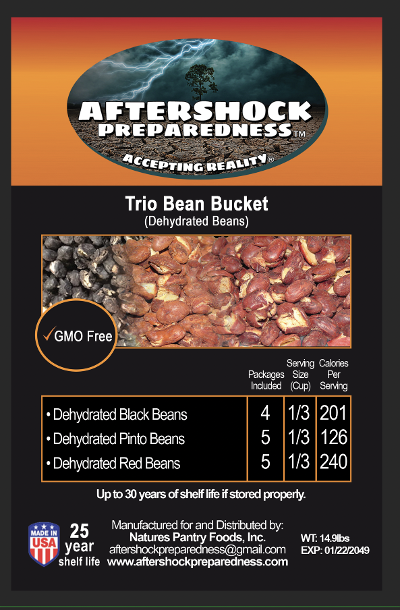 Dehydrated Trio Bean Bucket