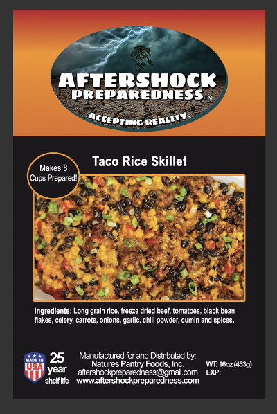 #1 Premium Taco Rice Skillet | Aftershock Preparedness